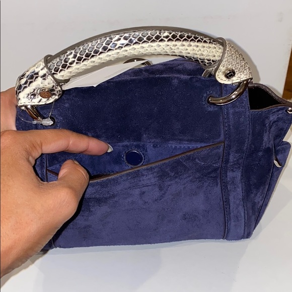 Salvatore Ferragamo | Bags | New Salvatore Ferragamo Suedesnake Skin ...